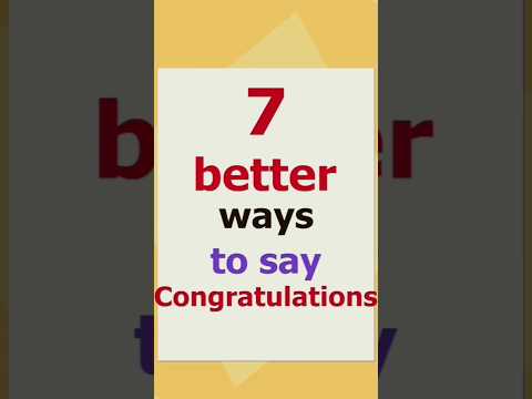 Better ways to say congratulations 👏 synonyms of congratulations.