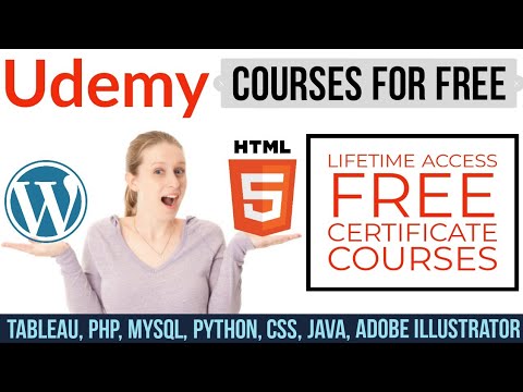 Free Courses with FREE CERTIFICATE | Udemy Courses For free | Udemy Coupons | Tableau, PHP, MySQL