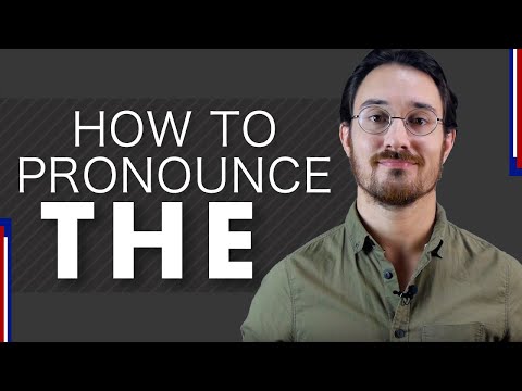 'THE' Pronunciation | How to Pronounce 'THE' (Definite Article) in a British Accent