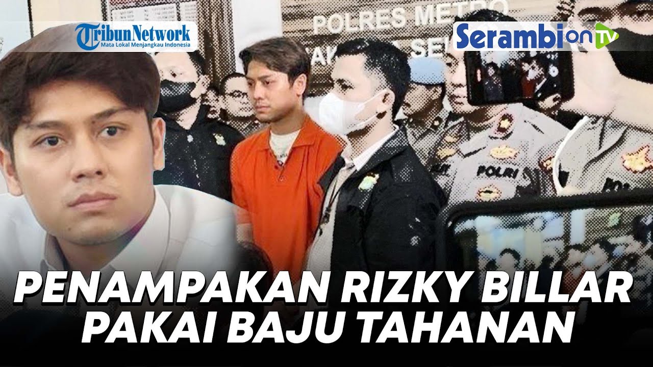 🔴Reaksi Wajah Rizky Billar Tertunduk Lesu saat Pakai Baju Tahanan