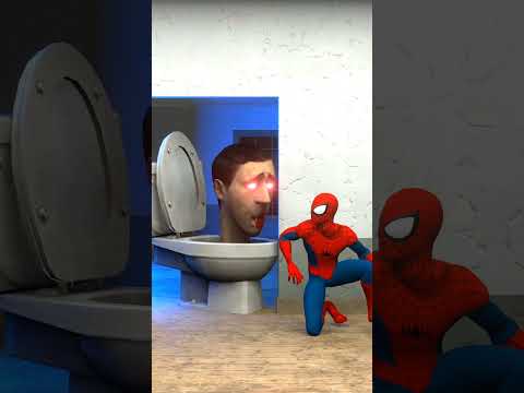 Skibidi Toilet Catches Spiderman ๐ Spiderman Vs Skibidi Toilet #shorts