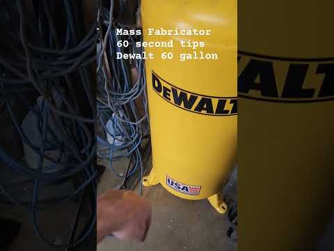 Mass Fabricator 60 second tips Dewalt 60 gallon #foryou #fabrication #welding #smallbusiness #learn