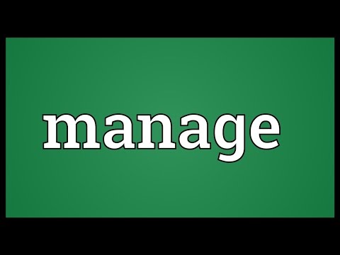 Manage Meaning