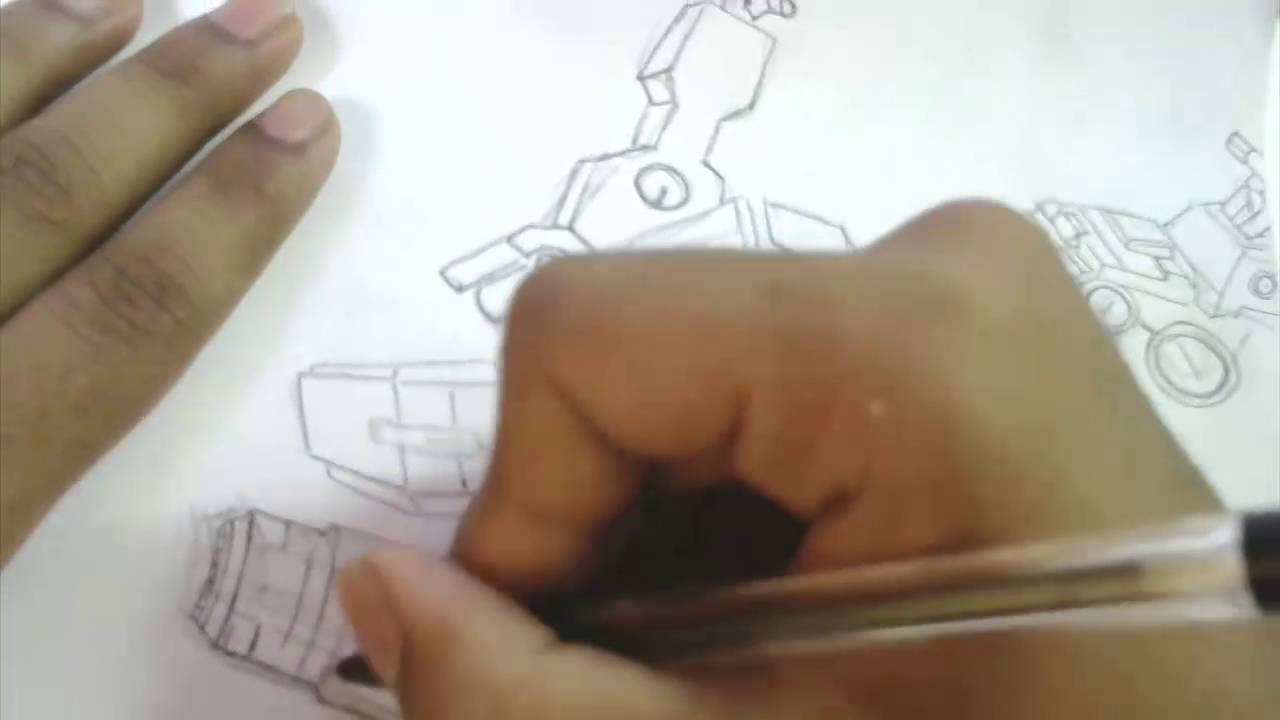 Let's draw Bastion (overwatch) part 2