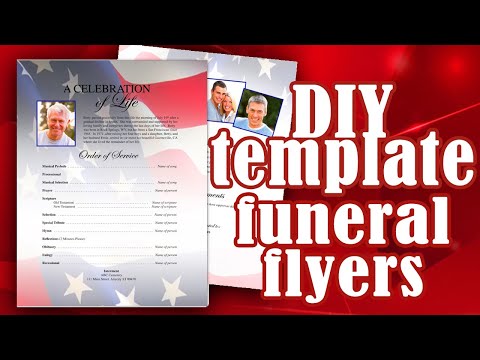 Funeral Flyer Sheets - Funeral Flyer Template