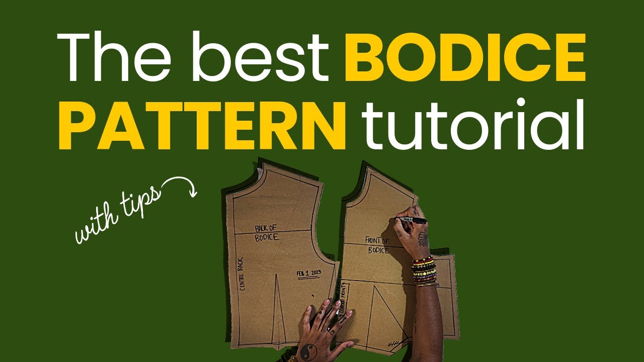 How to Draft a BASIC BODICE: Step-by-Step Pattern-Drafting Tutorial even beginners can follow