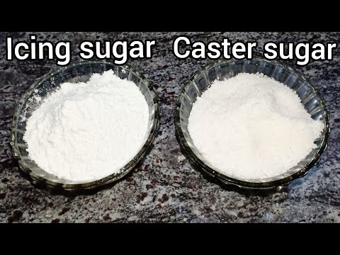 How To Make Caster Sugar & Icing Sugar At Home | Diy To Home | Homemade Caster Sugar Icing Sugar