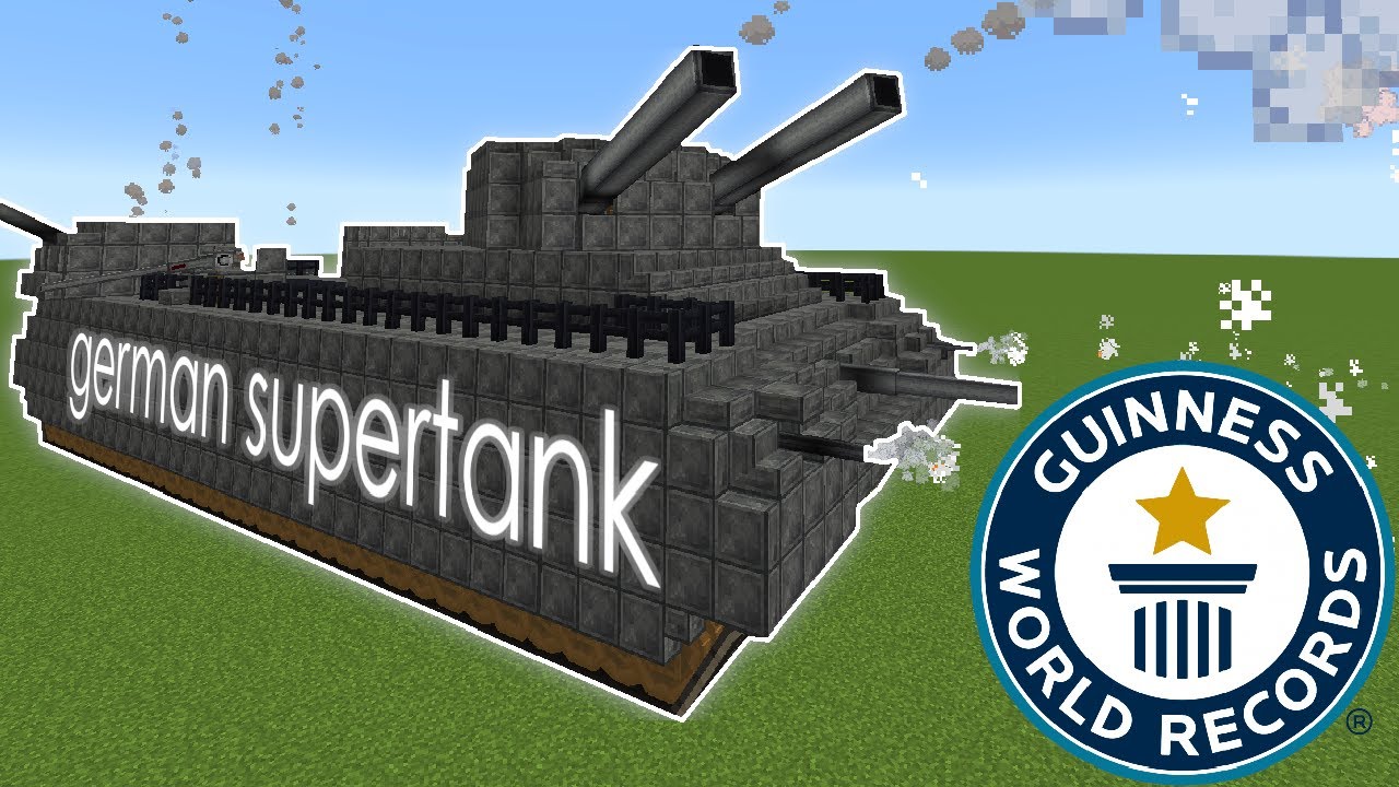 i made the world's LARGEST tank in minecraft (fully functional)