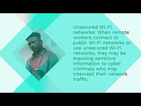 cyber security risks of remote working?