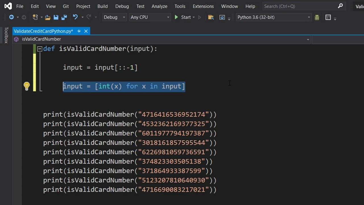 How to Validate a Credit Card Number in Python (Luhn Algorithm)