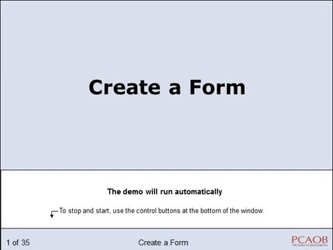 01/29/16 Create PCAOB Forms in RASR
