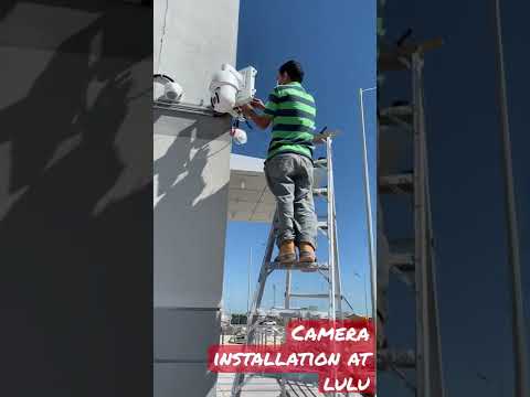 Dahua PTZ camera installation work