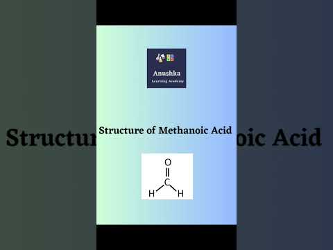 || Structure of Methanoic Acid || Anushka Learning Academy || #structure #methanoicacid