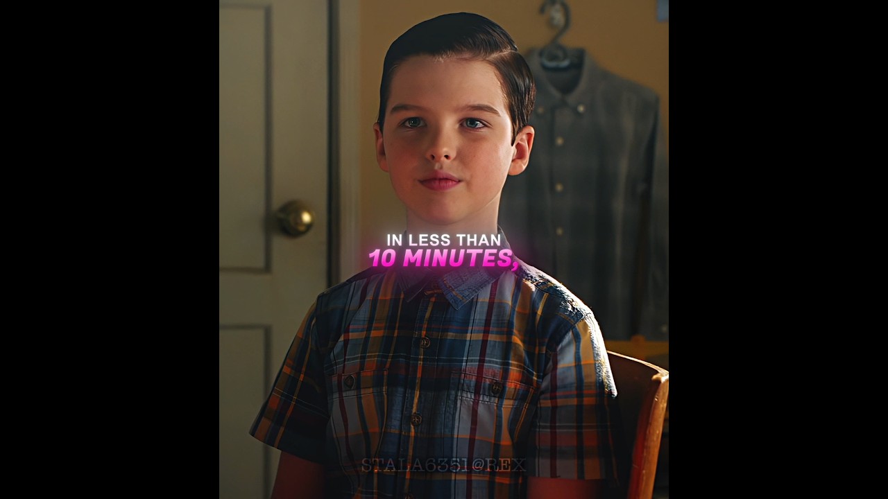 Sheldon taught mathematics to a monkey 😂 | Young Sheldon Edit
