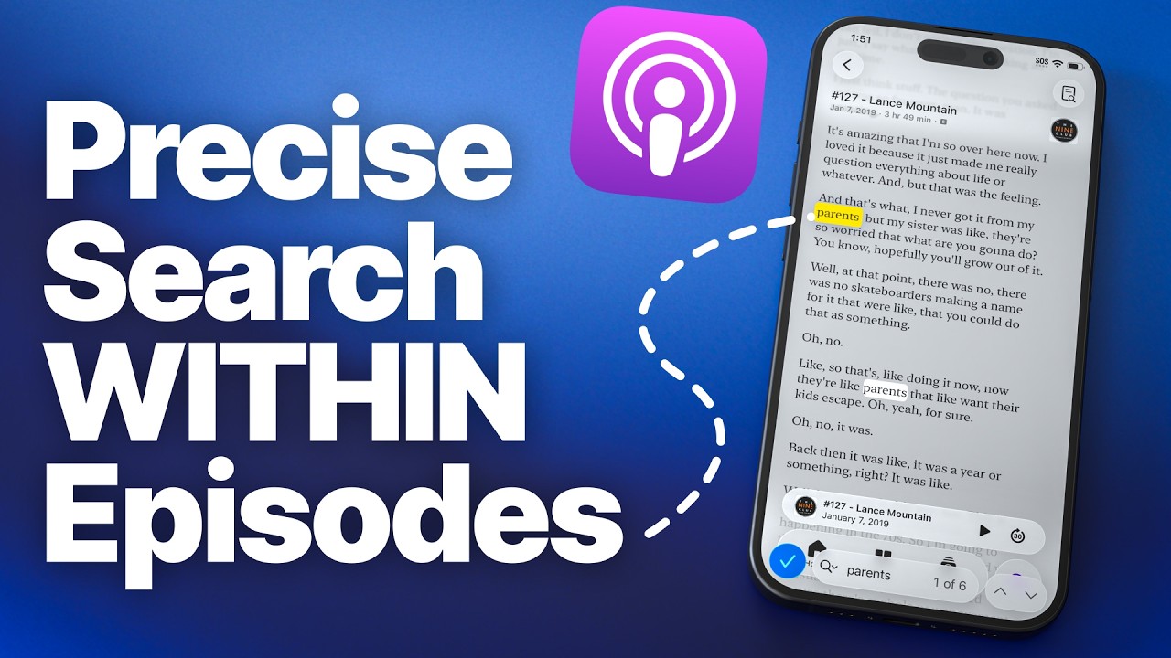 How to Find, Play & Share Podcast Moments on iPhone (Apple Podcasts)