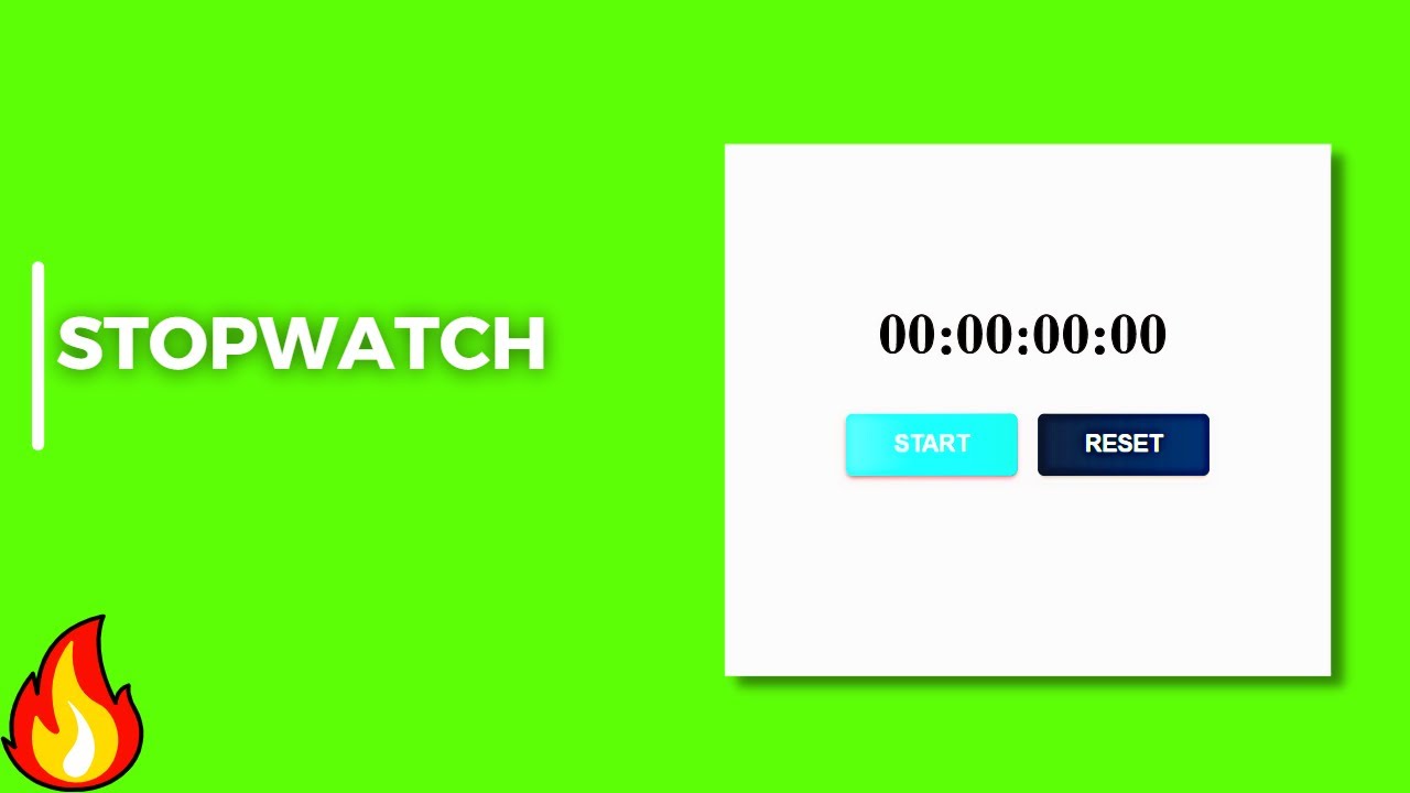 Stopwatch Using HTML CSS And JavaScript | Becodewala | Javascript Projects