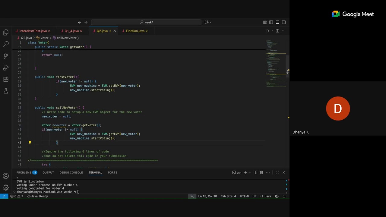 Week 5 | Practice Session for OPPE1 -JAVA