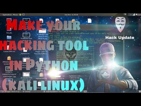 Learn to program your hacking tool in Python || kali linux || hackupdate