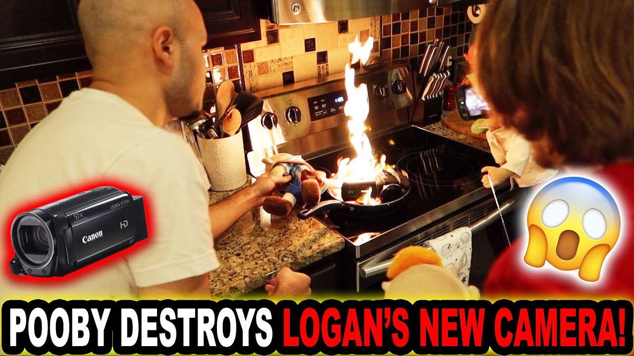 POOBY DESTROYS LOGAN'S NEW CAMERA!