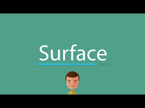 How to pronounce Surface