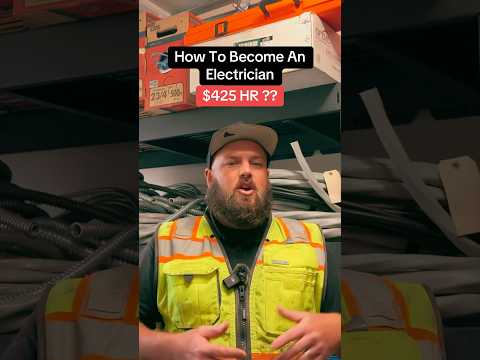 How To Become An Electrician And MAKE $425 HR! #electrician #electrical #electricity