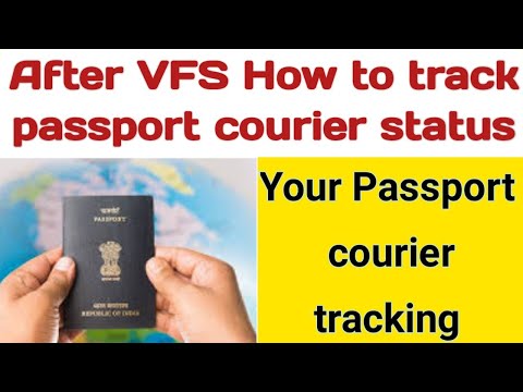 How to Track your passport After VFS center Visa stamping | VFS wale Passport kis courier se bhejte