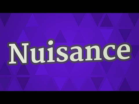 NUISANCE pronunciation • How to pronounce NUISANCE