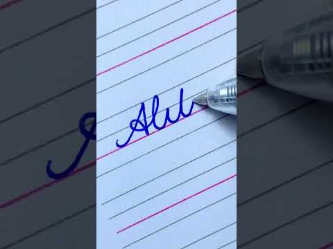 Alita | beautiful name in cursive handwriting no 599 #Shorts #cursivewriting #handwriting