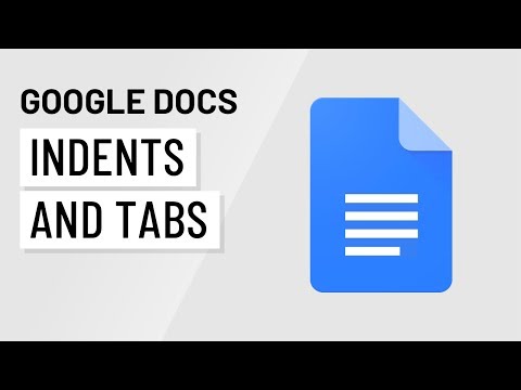 Google Docs: Indents and Tabs