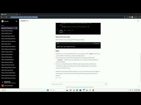 python get cpu temperature