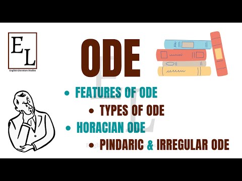 Ode-What is Ode? Types of Ode- Ode in English Literature-English Literature Studies