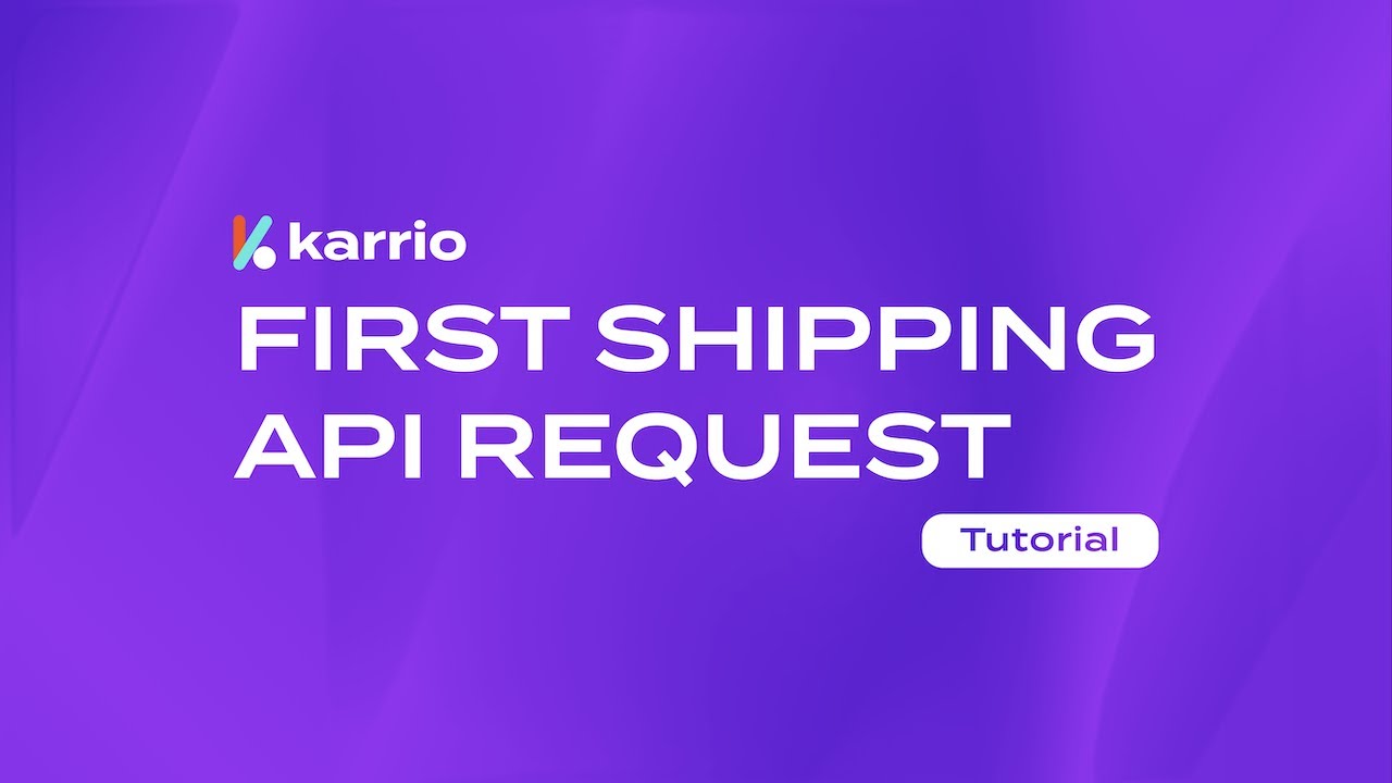 Make your first shipping API request - Karrio Shipping