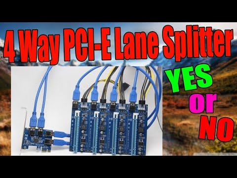 Convert 1 PCI-E slot to 4 PCI-E Slots!