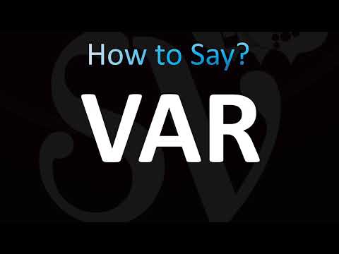 How to Pronounce ''VAR'' (CORRECTLY!)