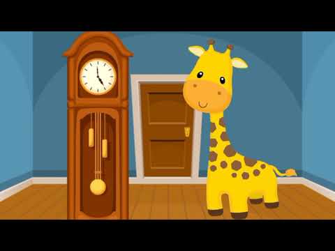 Hickory Dickory Dock Giraffe Song | Nursery Rhymes & Kids Songs | Rhyme Time Kids