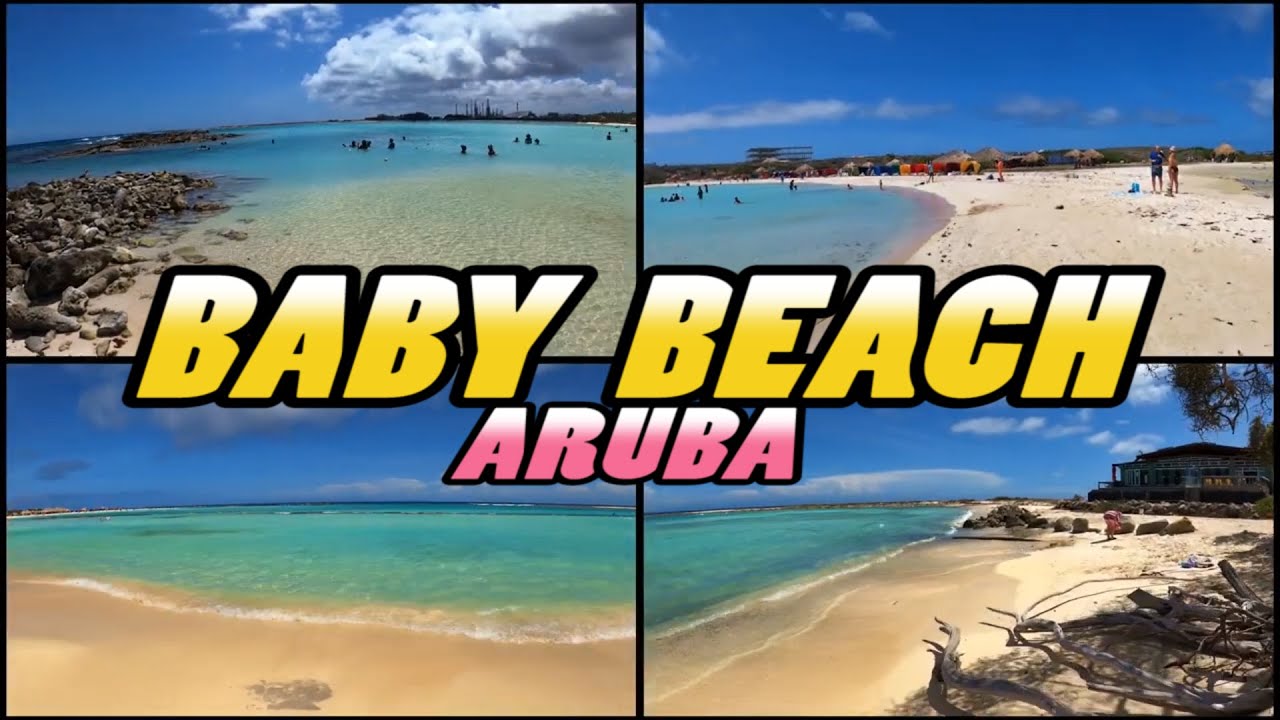 BABY BEACH Walking Tour - San Nicolas - Aruba (4k)