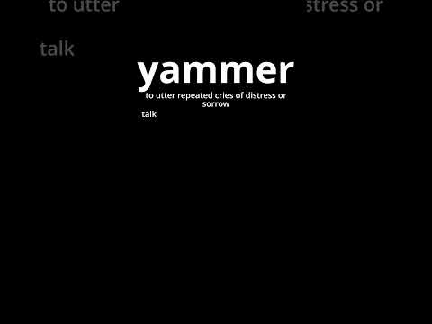 Video Word Of The Day - Yammer