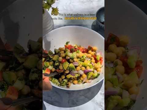 How to Make an Avocado Chickpea Salad (Recipe)