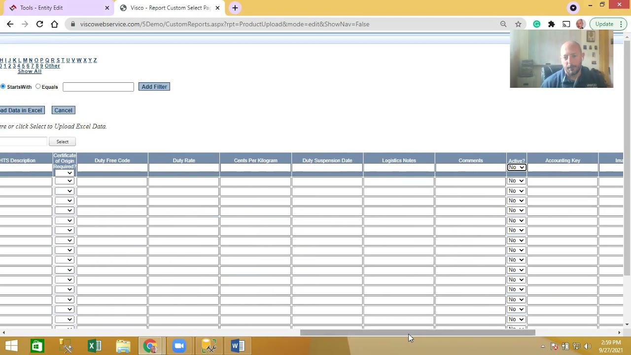 Using Bulk Data Upload Tools