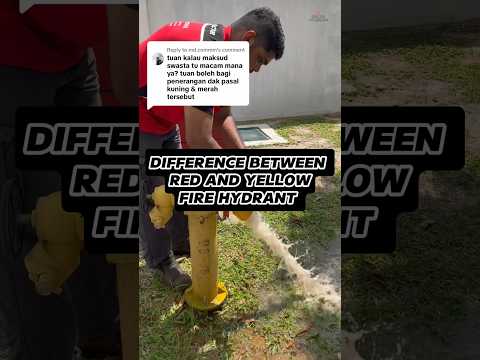 Difference between red and yellow fire hydrant. #fire #didyouknow #fireequipment #study #fact