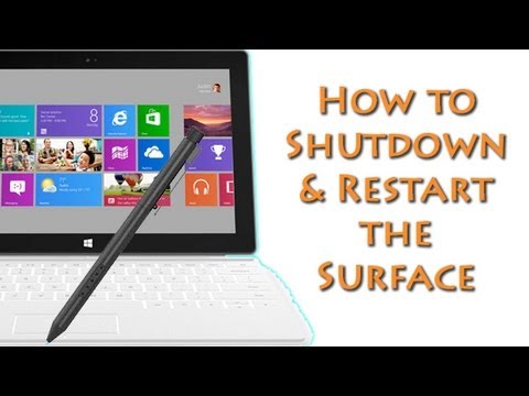 How to Shutdown & Restart the Surface Pro