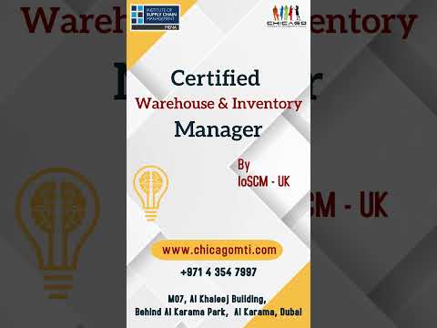 CMTI - Certified Warehouse and Inventory Manager