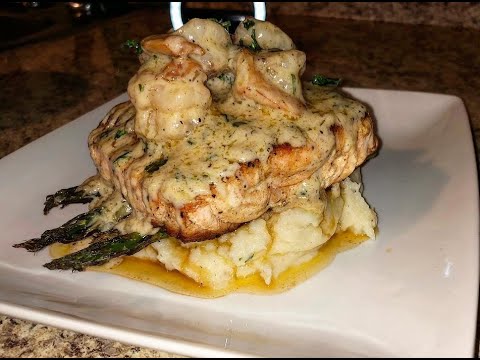 Blackened Salmon with Sautéed Shrimp