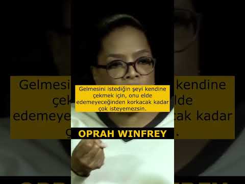 Vizyon Panosu Olmadan Tezahür / Oprah Winfrey