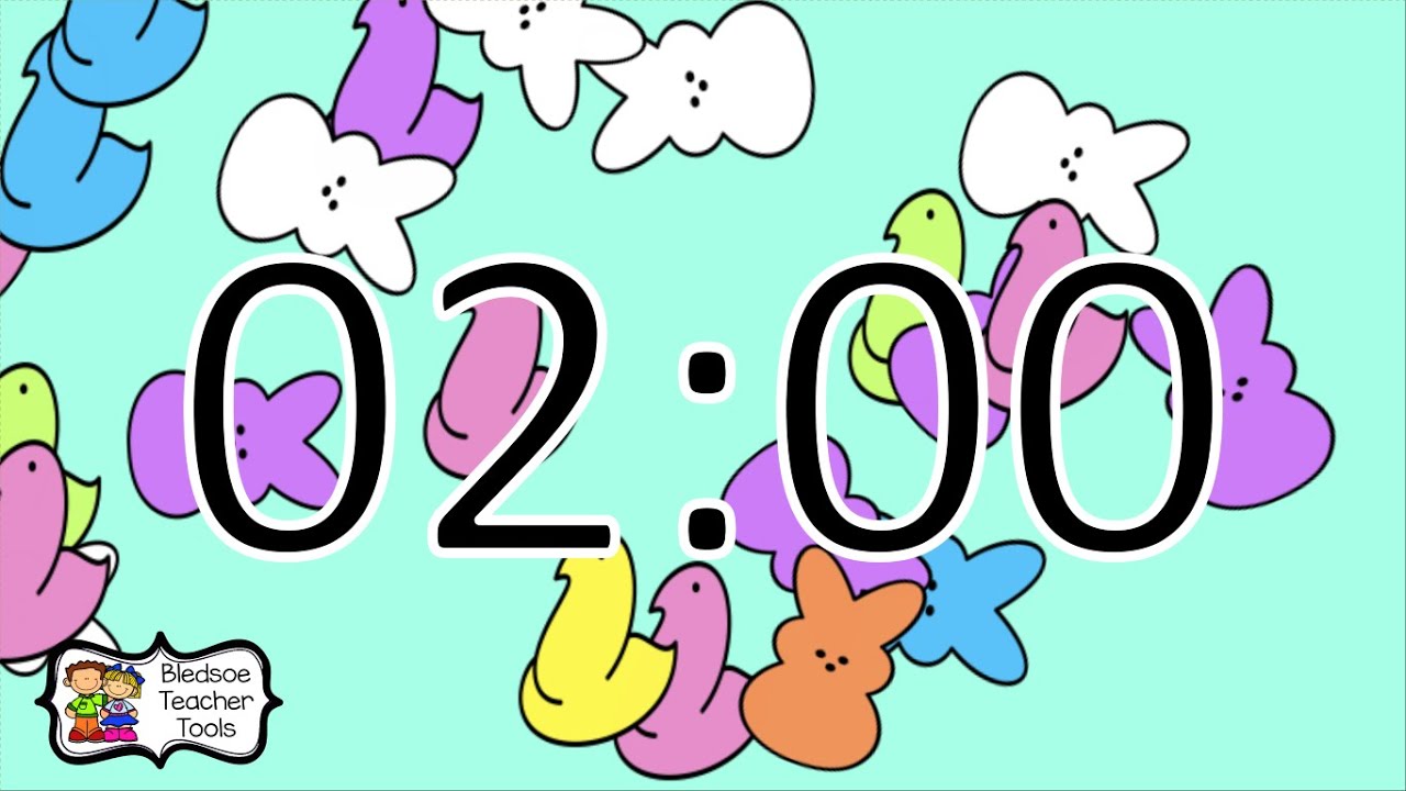 2 Minute Timer 2 Minute Easter Peeps Countdown Timer with Background Music