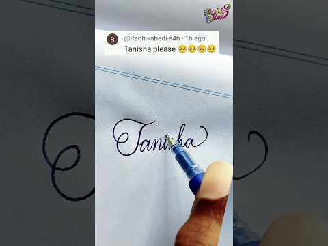 stylish name | Tanisha | sk cursive art | how to make a stylish name | stylish signature