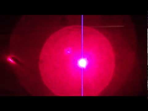 Red Laser 200mW 660nm lighting a match