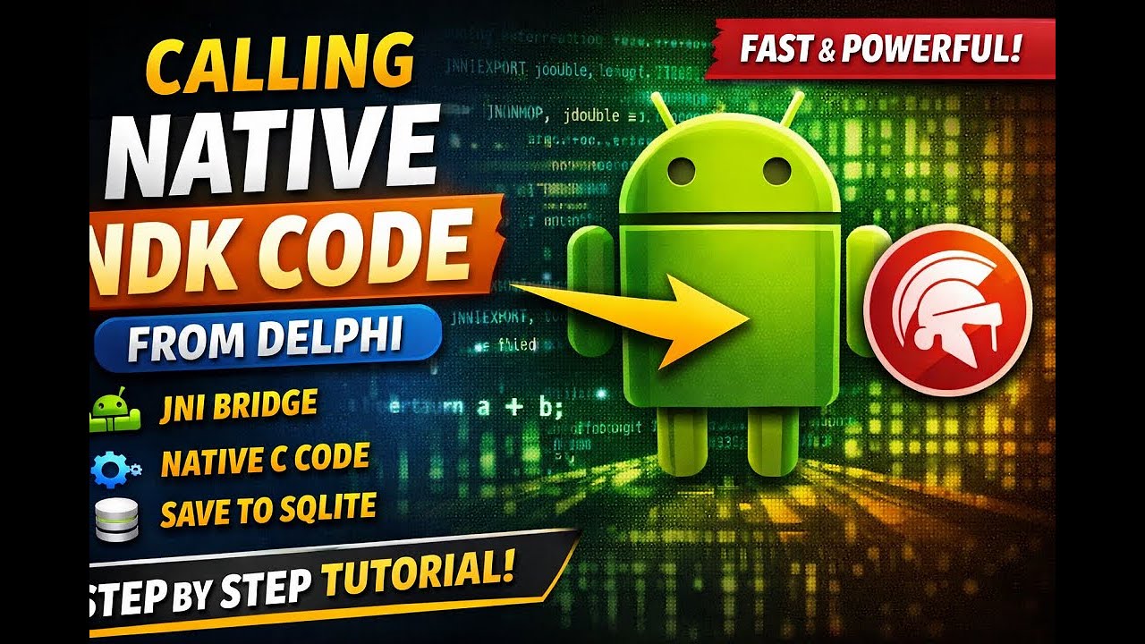 How to Call Android C Native (NDK) Code from Delphi – Step by Step