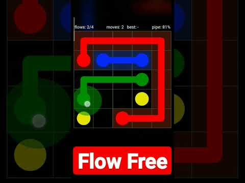 Flow Free #Level19 Intro - Classic Pack 5×5 Easy #Shorts