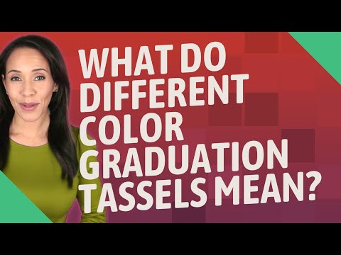 What do different color graduation tassels mean?